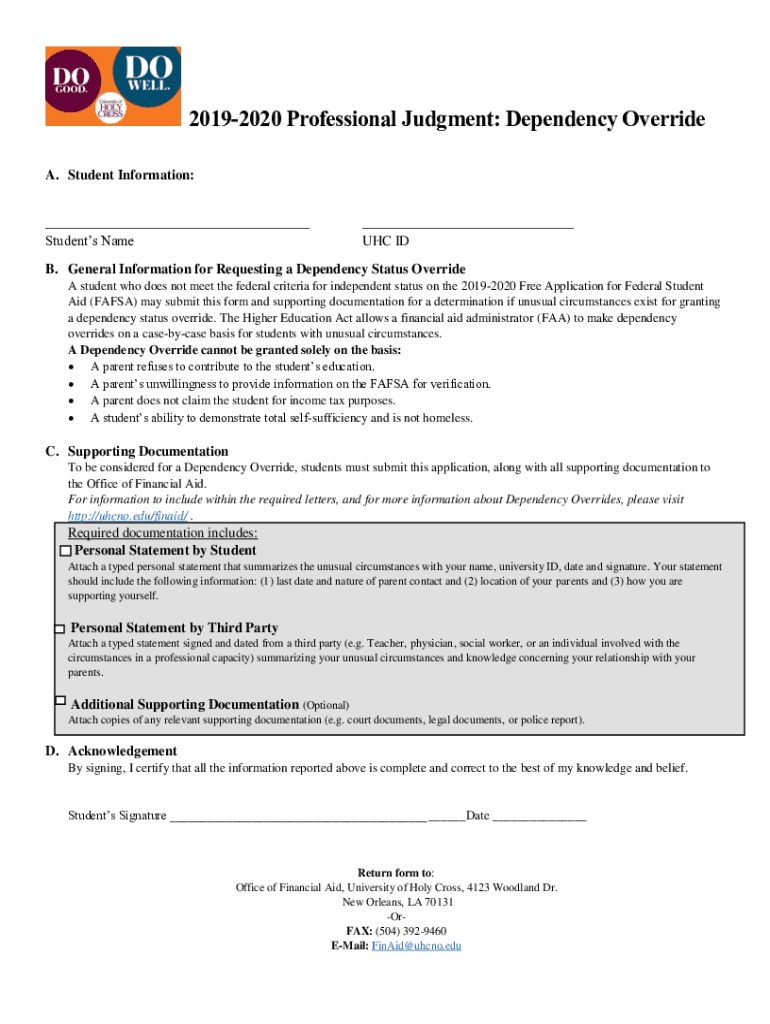 Fillable Online PROFESSIONAL JUDGMENT FORM Fax Email Print - pdfFiller