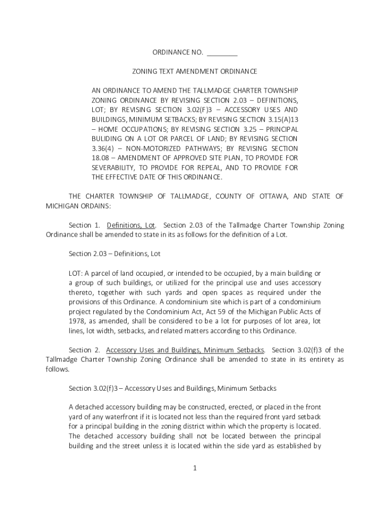 Fillable Online Ordinance 13-O-21, A Zoning Text Amendment to Permit ...
