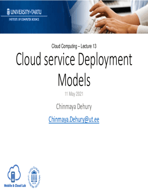 Fillable Online 1: Service and deployment models in cloud computing Fax Email Print - pdfFiller