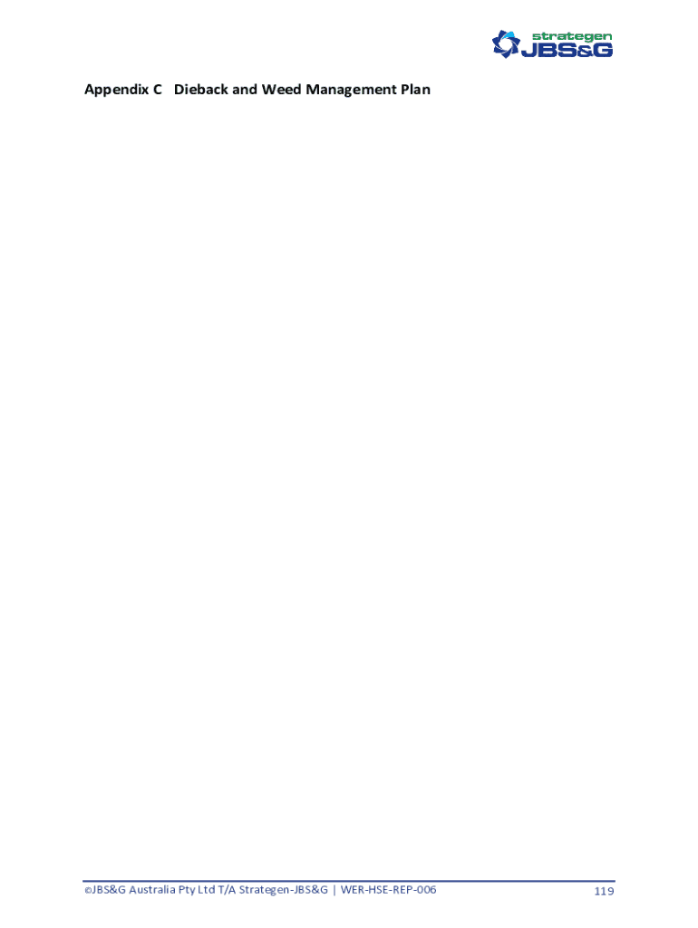 Fillable Online Weed Management Plan Template Fax Email Print - pdfFiller