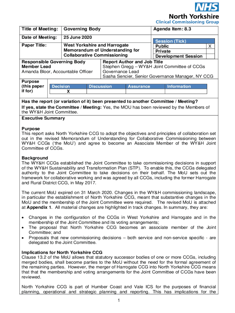 Fillable Online Amanda Bloor, chief accountable officer for the NHS in ...