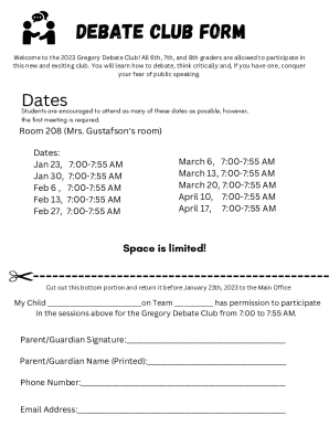Fillable Online ipsdweb ipsd Debate Club Form Fax Email Print - pdfFiller