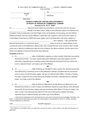 Fillable Online Form-3b.1-Affidavit-of-Service-by-Commercial-Carrier ...