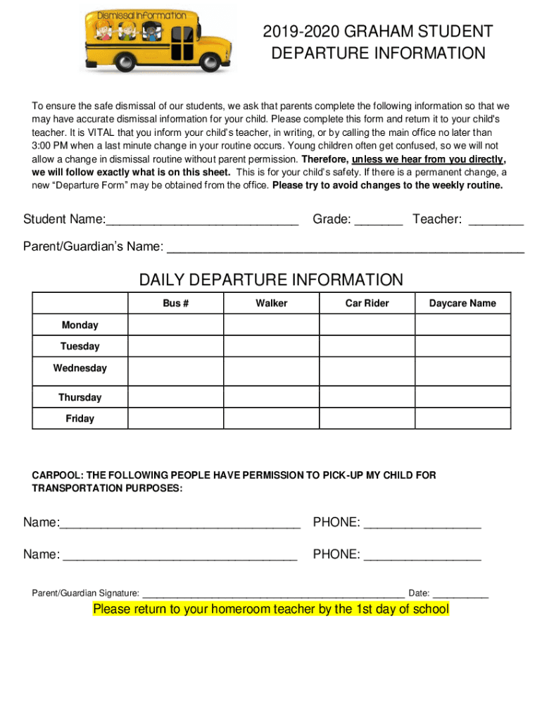 Fillable Online ipsdweb ipsd To ensure the safe dismissal of our ...
