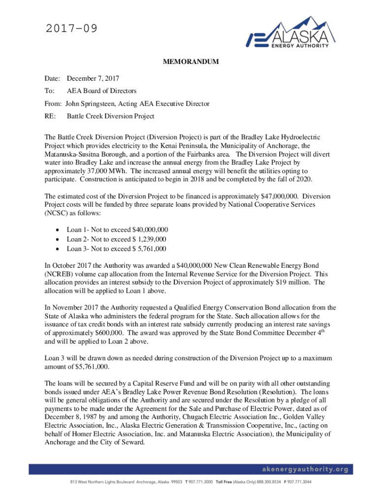 Fillable Online ftp aidea Bradley hydro expansion moves forward with AEA approval Fax Email ...
