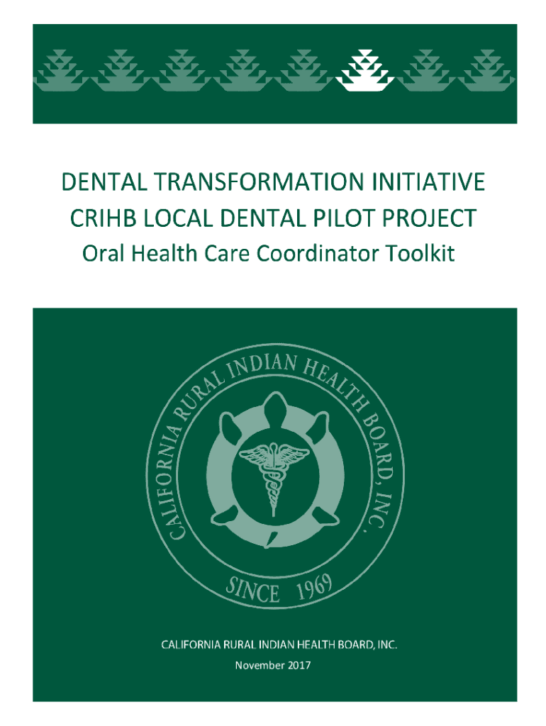 Fillable Online Dental Transformation Initiative CRIHB Local Dental ...