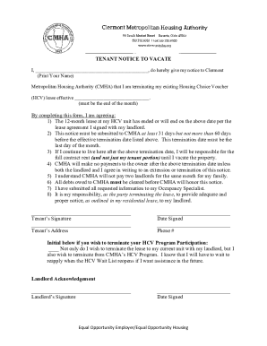 Fillable Online CMHA Lease Agreement Fax Email Print - pdfFiller