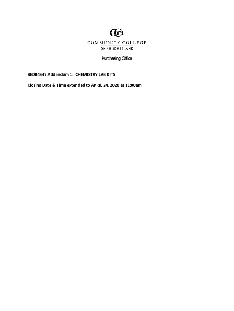 Fillable Online purchasing ri Logos Science Lab Kit for Chemistry (5th ...