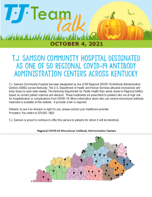 Fillable Online T.J. Samson Community Hospital designated as one of 50 ...
