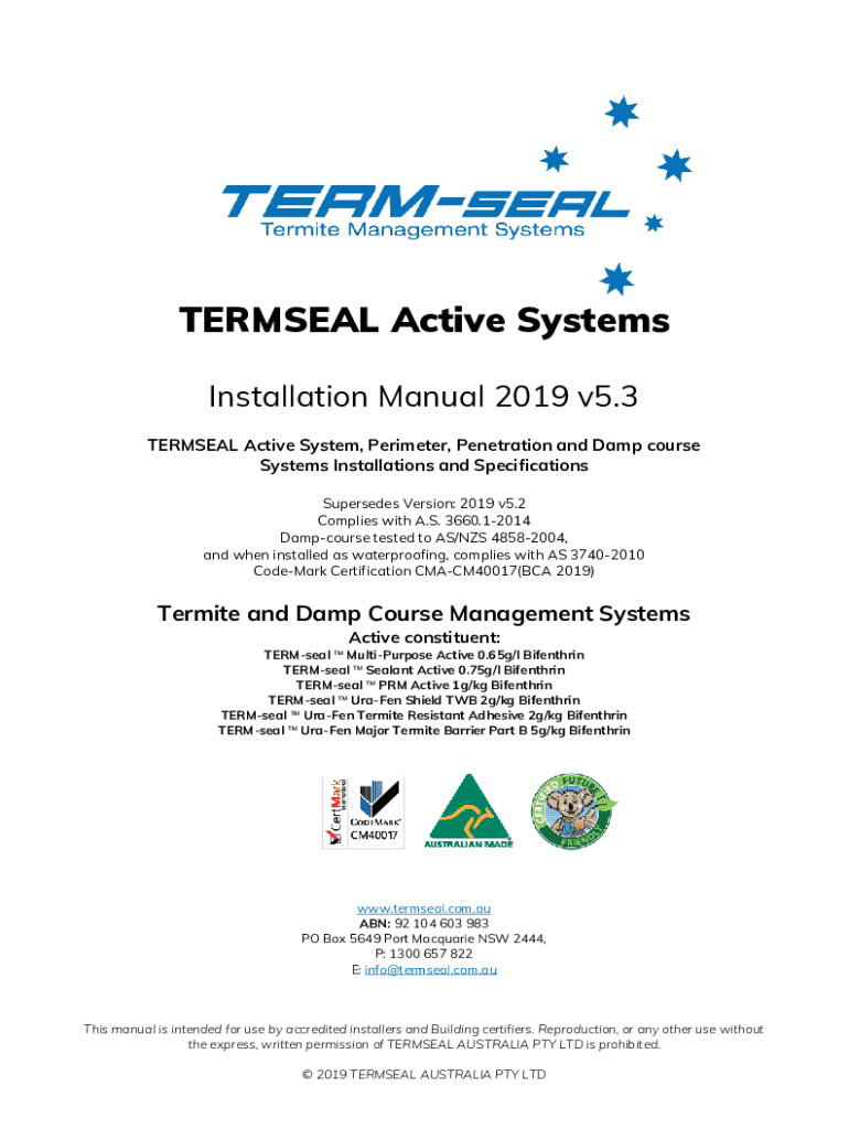 Fillable Online Termite management systems for every application - TERM ...