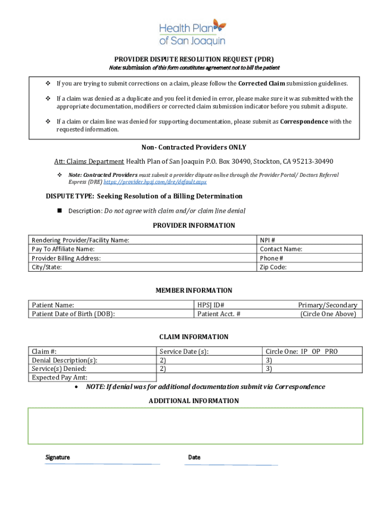 Fillable Online If you are trying to submit corrections on a claim ...