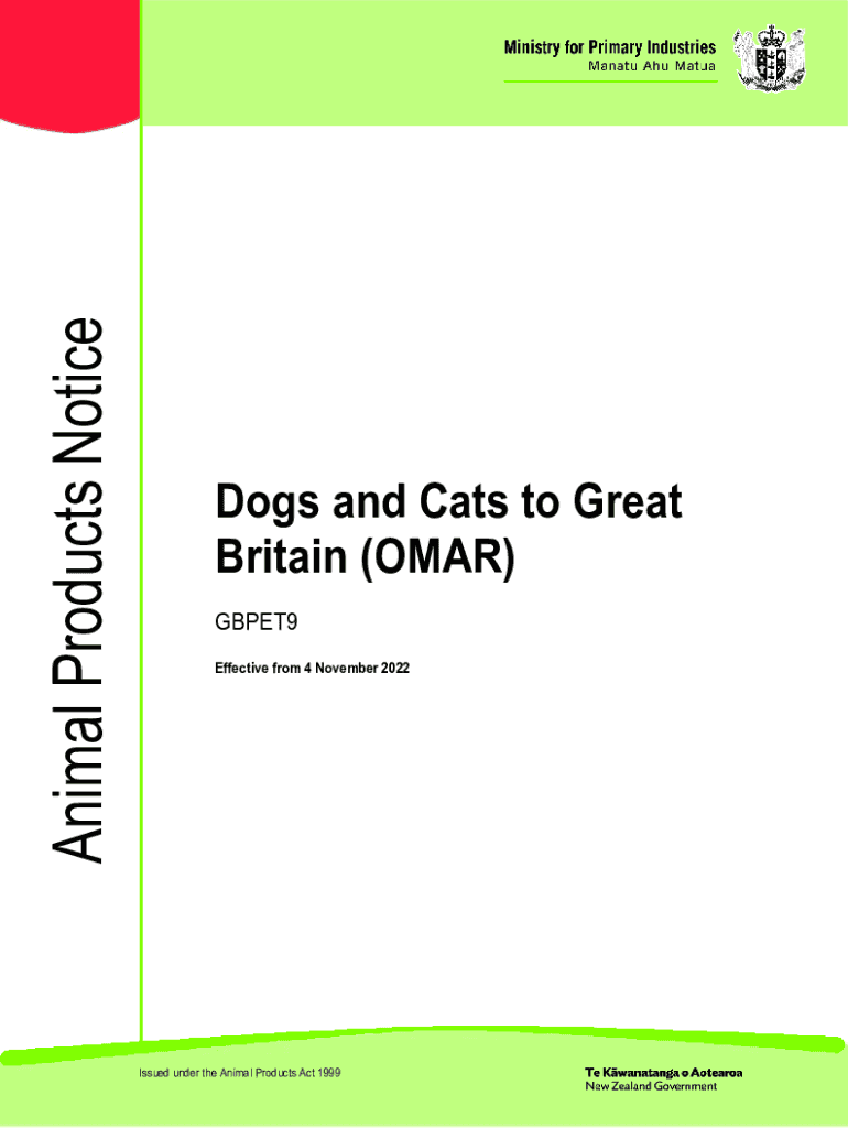 Fillable Online Dogs and Cats to the United Arab Emirates (OMAR) Fax ...