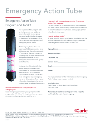 Fillable Online Emergency Action Plan (EAP) - E-Directives Fax Email ...