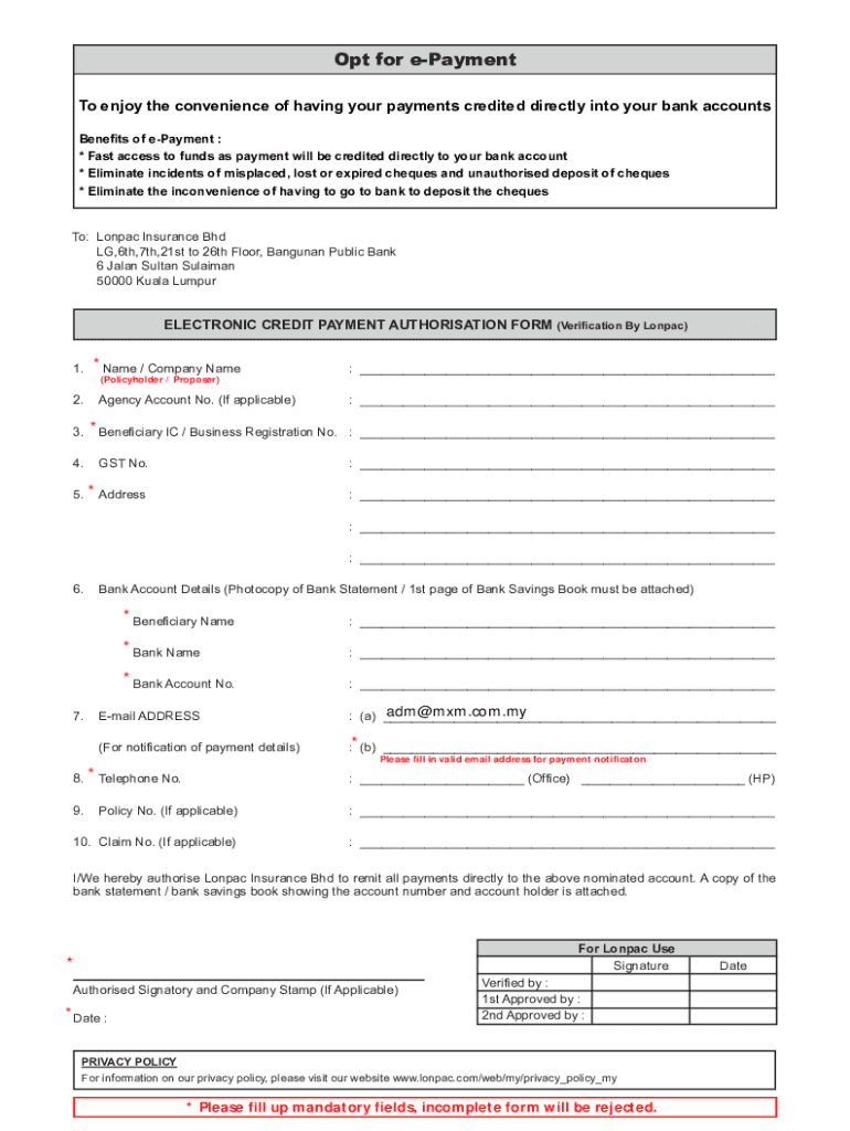Fillable Online Choosing the Best Form of Electronic Payment Automation ...