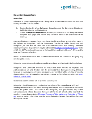 Fillable Online Request to Delegate Registration Form Fax Email Print - pdfFiller
