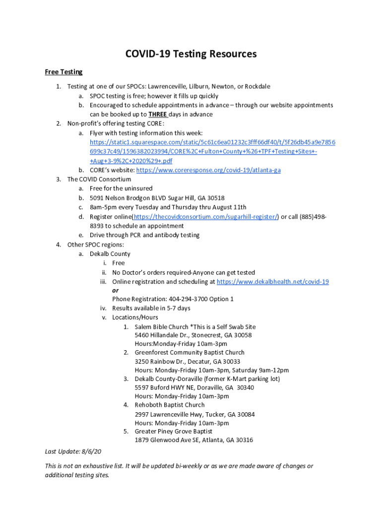 Fillable Online SPOC Screening Form COVID-19 Fax Email Print - pdfFiller