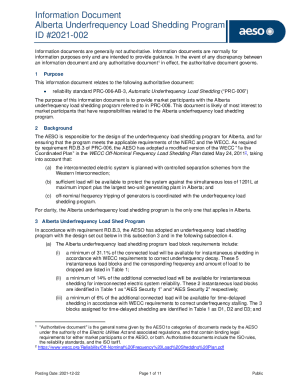 Fillable Online Alberta Electric System Operator announces new energy ...
