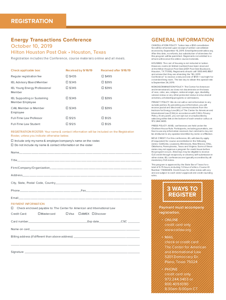 Fillable Online REGISTRATION 4 WAYS TO REGISTER 3 WAYS TO REGISTER Fax Email Print - pdfFiller