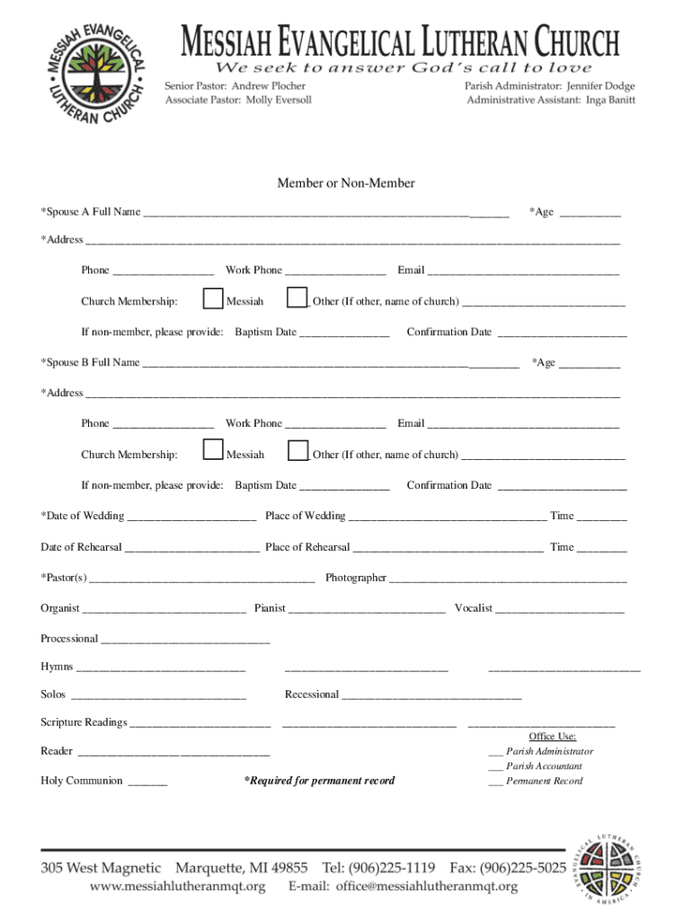 Fillable Online Biblical Understanding of Church Membership Fax Email ...