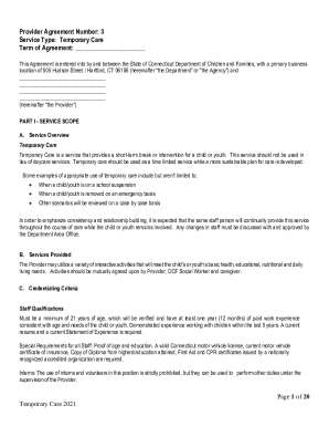 Fillable Online Provider Agreement Final TC 111821 Fax Email Print - pdfFiller