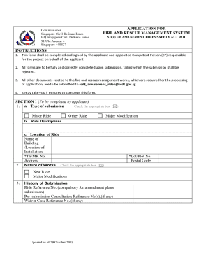 Fillable Online Application for Fire and Rescue Management System Fax ...