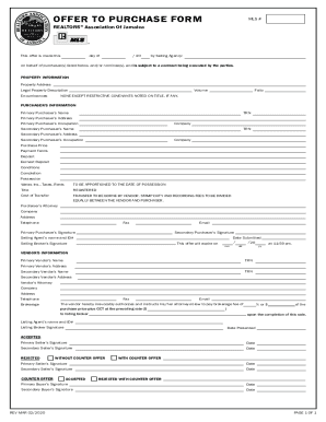 Fillable Online BLANK-OFFER-TO-PURCHASE-FORM.pdf Fax Email Print ...
