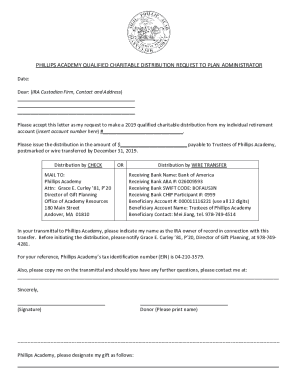 Fillable Online Sample Letter to IRA Administrators - Saint Michael's College Fax Email Print ...