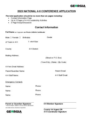 Fillable Online 2023 National Conference Application.docx Fax Email ...