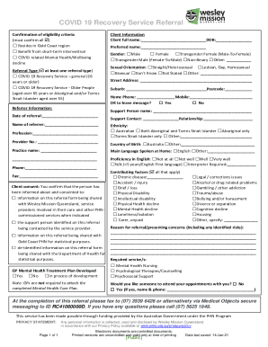 Fillable Online Veterans' Mental Health and Wellbeing Service (Op ...