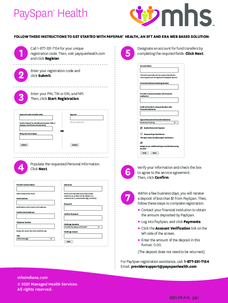 Fillable Online Web Registration Code Request Form - Payspan Fax Email ...