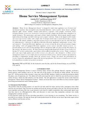Fillable Online Home Service Management System Fax Email Print - pdfFiller
