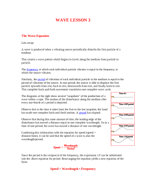 The Nature of Waves - The Physics Hypertextbook Doc Template | pdfFiller