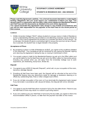 Fillable Online Sample Residential Licence Agreement Fax Email Print ...