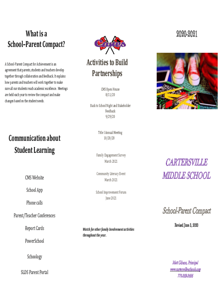 Fillable Online FY21 Kindergarten Compact - Forsyth County Schools Fax ...