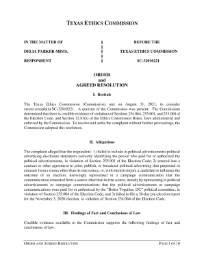 Fillable Online SC-32010221 - TEXAS ETHICS COMMISSION Fax Email Print ...