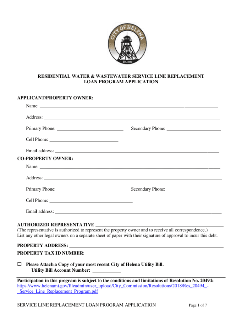 Fillable Online Residential Water Service Definition - Law Insider Fax ...