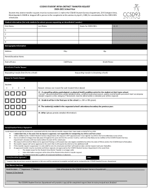 Fillable Online CCSD93-INTRA DISTRICT TRANSFER REQUEST - Google Docs ...