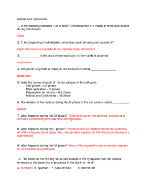 Fillable Online 10-2 Cell Division Worksheet FlashcardsQuizlet Fax ...