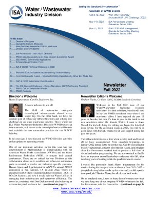 Fillable Online Upcoming Events - Forward Water Technologies Fax Email Print - pdfFiller