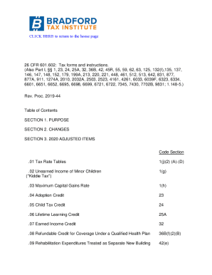 Fillable Online Rev. Proc. 2019-44. Tax form and instructions Fax Email ...