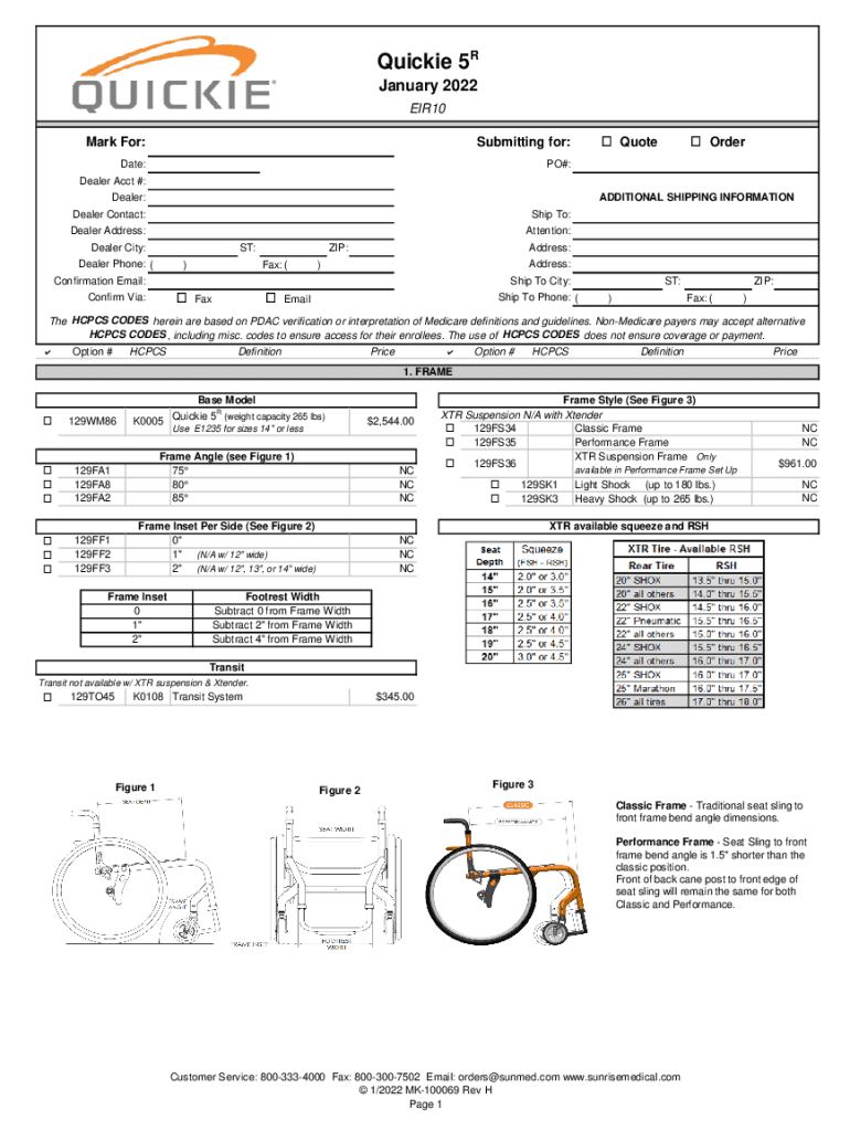 Fillable Online Quickie 5R Fax Email Print - pdfFiller