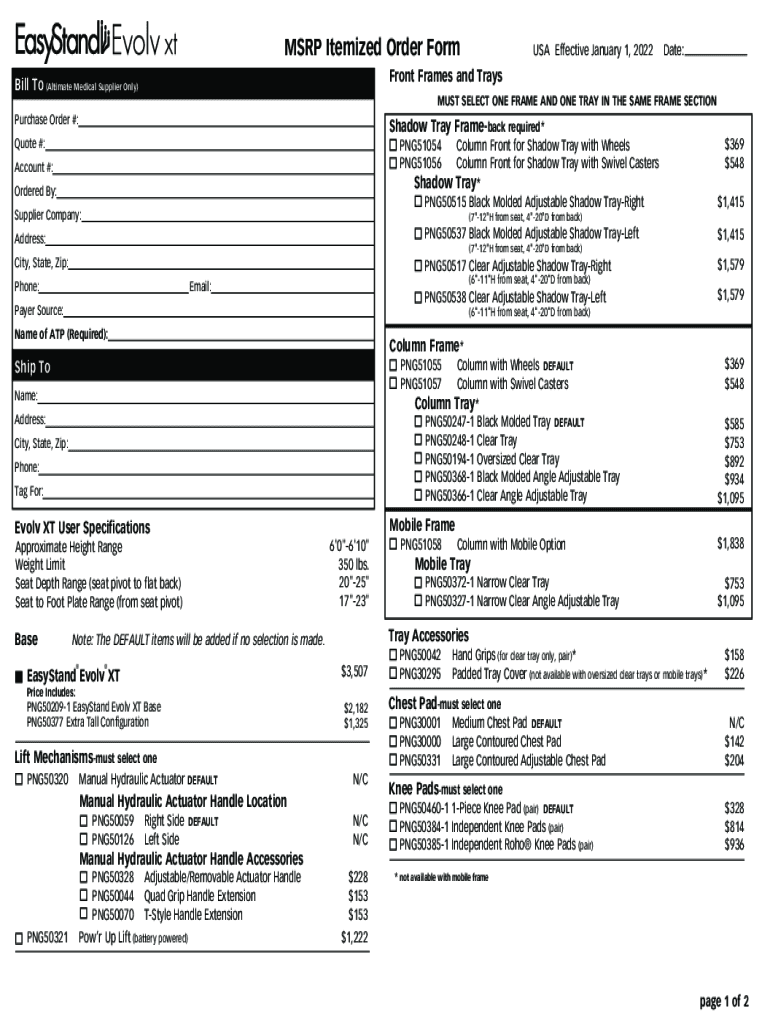 Fillable Online EasyStand Evolv Large Standing Frame - Quickie Wheelchair Fax Email Print ...