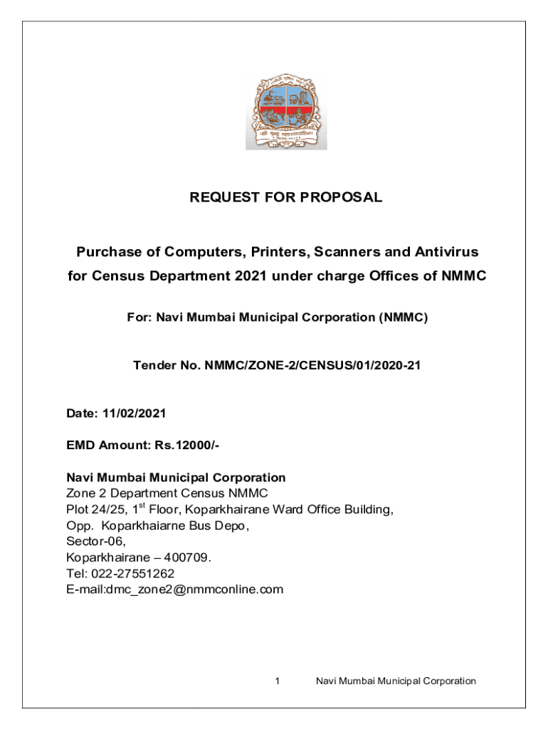 Fillable Online REQUEST FOR PROPOSAL se of Computers, Printers ... Fax Email Print - pdfFiller