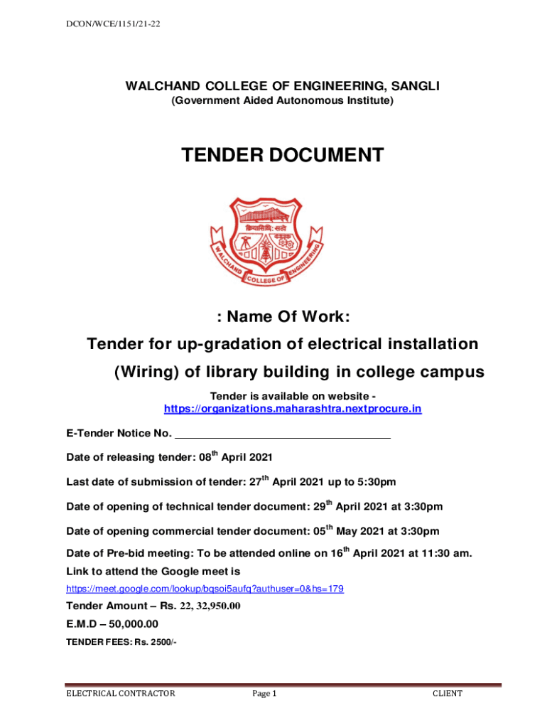 Fillable Online WALCHAND COLLEGE OF ENGINEERING, SANGLI Fax Email Print ...