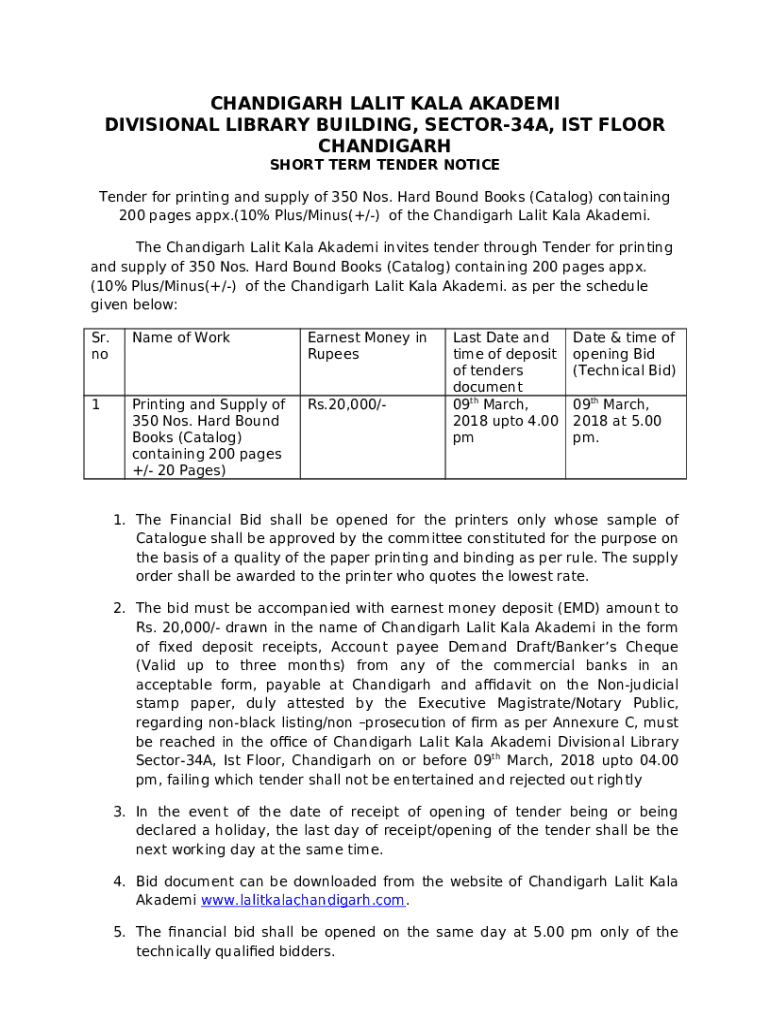 Circulars and Tenders Doc Template | pdfFiller
