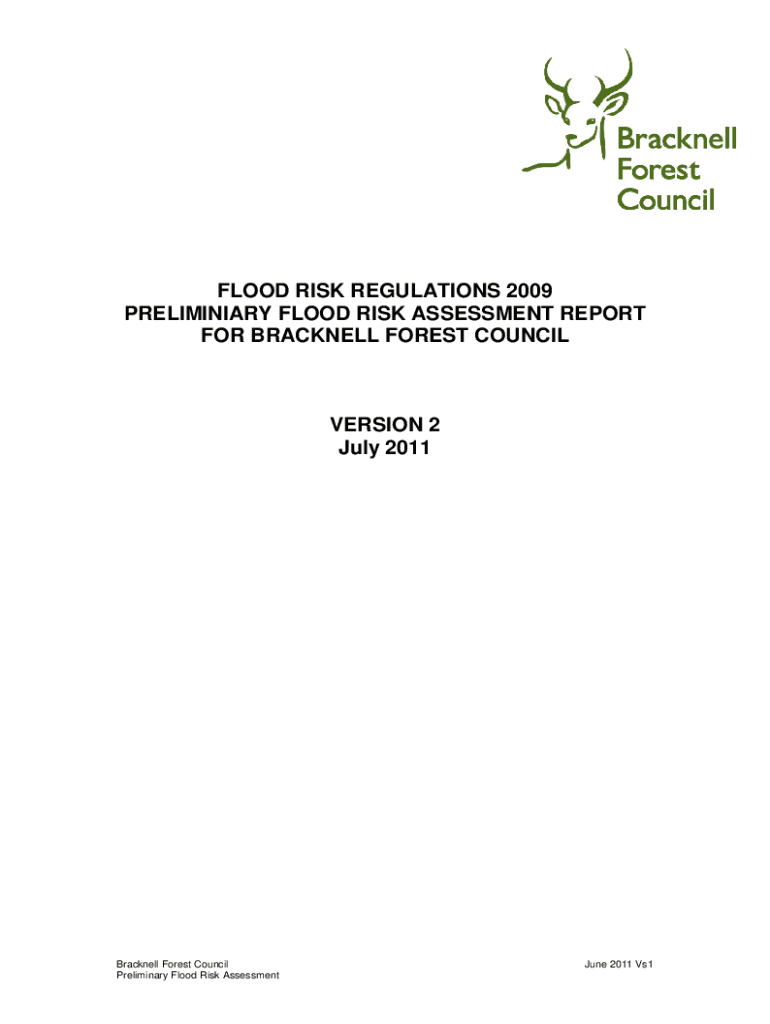 Fillable Online Preliminary Flood Risk Assessment: - PDF Free Download ...