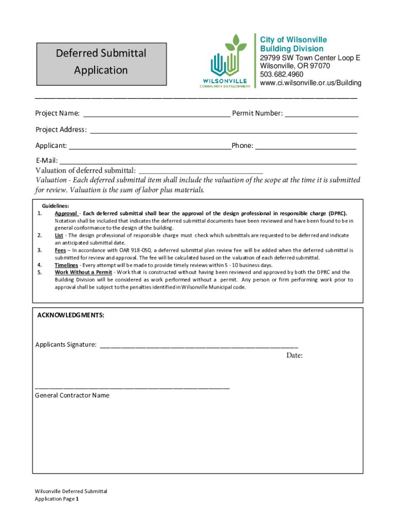 Fillable Online Development Process GuidelinesCity of Wilsonville Oregon Fax Email Print - pdfFiller