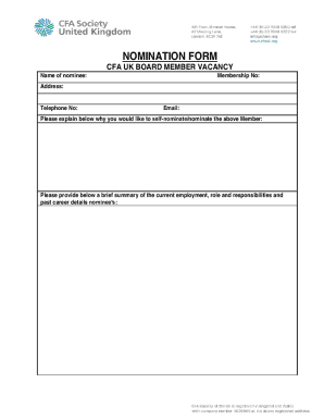 Fillable Online 2023 SPS Application Form - CFA UK Fax Email Print ...
