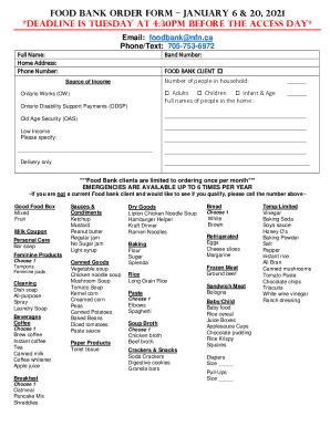 Fillable Online CommUnity Crisis Services and Food Bank Fax Email Print ...