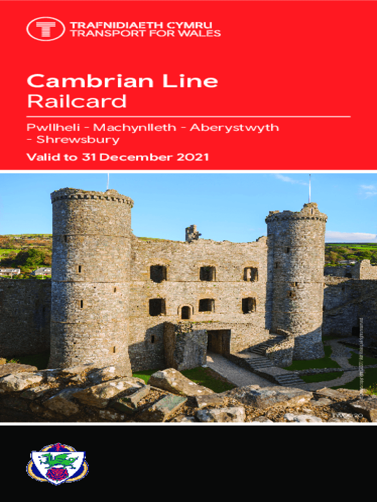 Fillable Online Explore the Cambrian Coast Railway line - Visit Wales ...